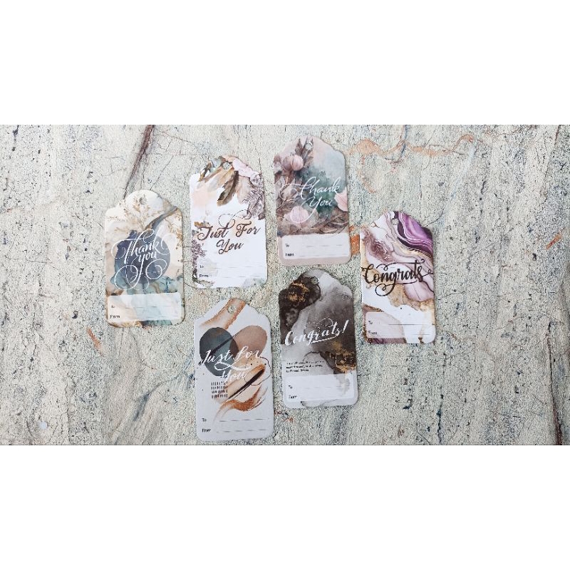 Jual (ISI 20 + TALI )| HANG TAG THANK YOU | HANG TAG | KARTU UCAPAN ...