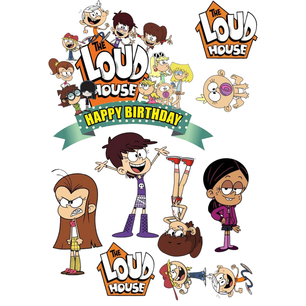 Jual HIASAN KUE CUSTOM TOPPER ULTAH THE LOUD HOUSE TOPPER CAKE ULANG ...