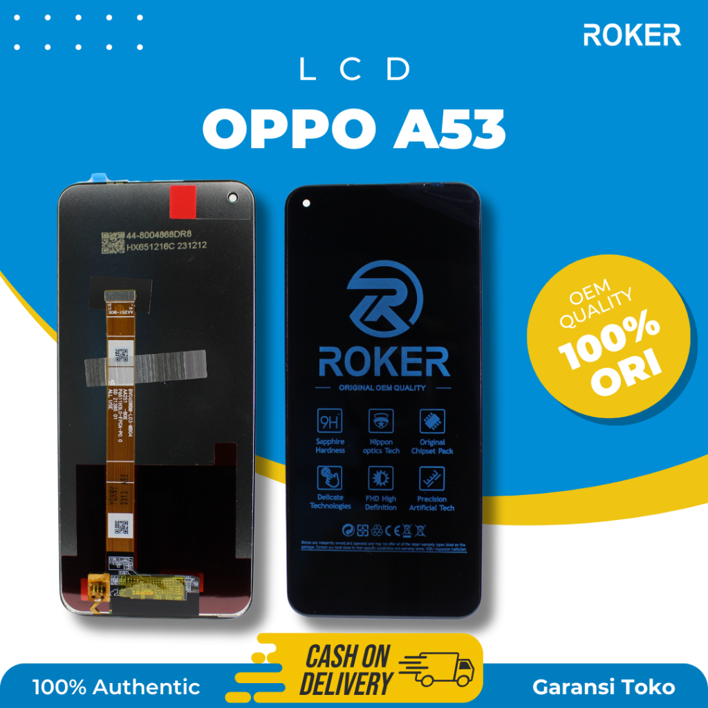 Jual ROKER LCD TOUCHSCREEN OPPO A53 / Realme C17/ Realme 7i /A33 TS FULLSET ORIGINAL BY ROKER ...