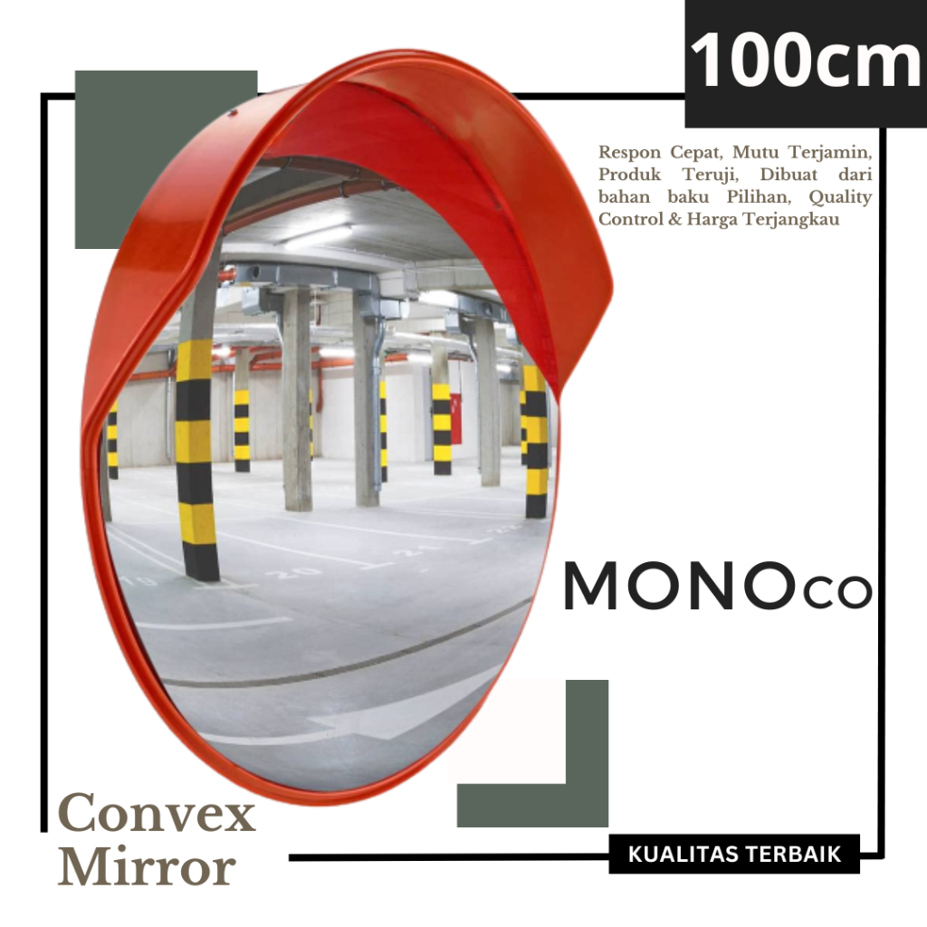 Jual Kaca Cembung Jalan 100cm / Kaca cembung kamar / Convex Mirror ...