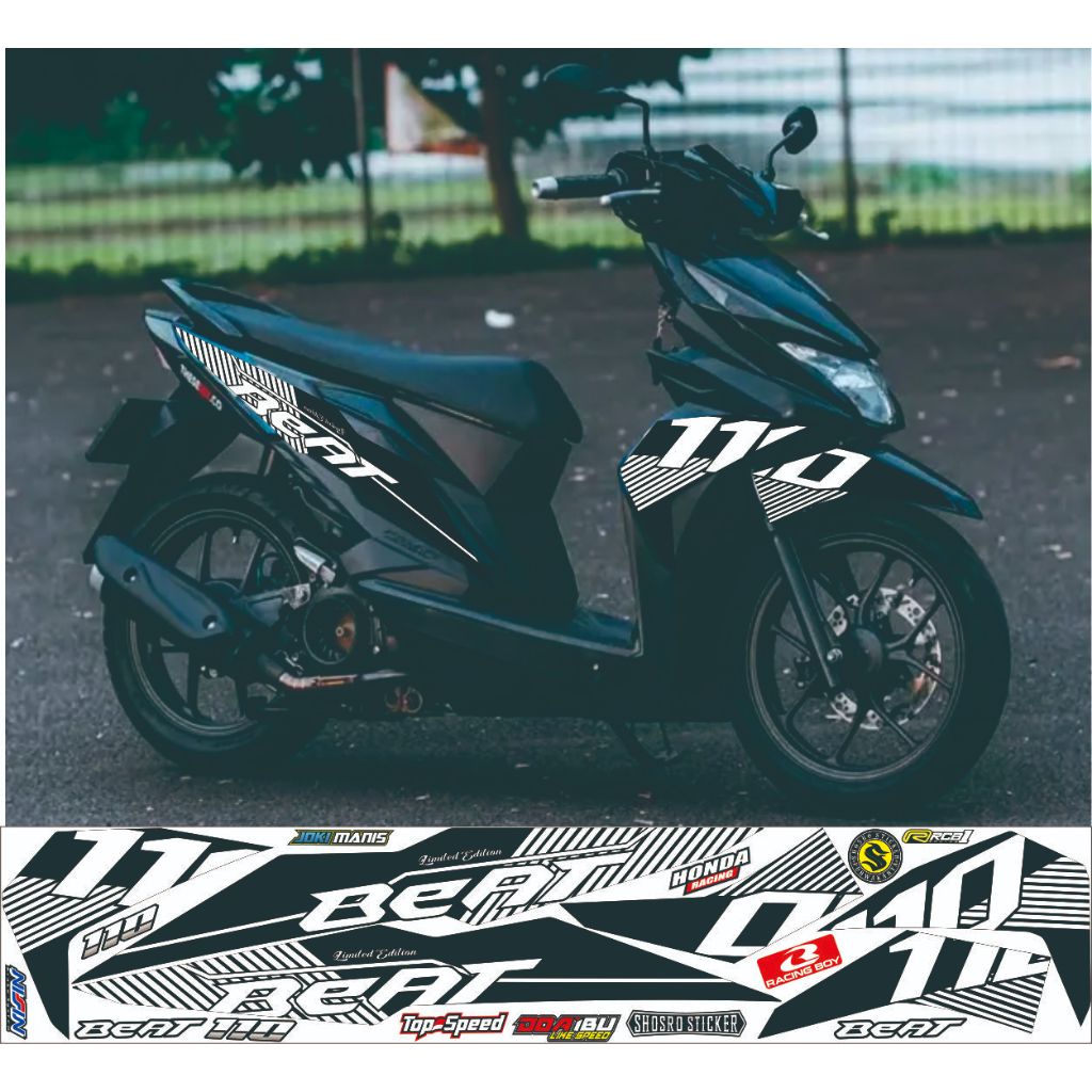 Jual variasi stiker striping beat esp beat sporti variasi | Shopee ...