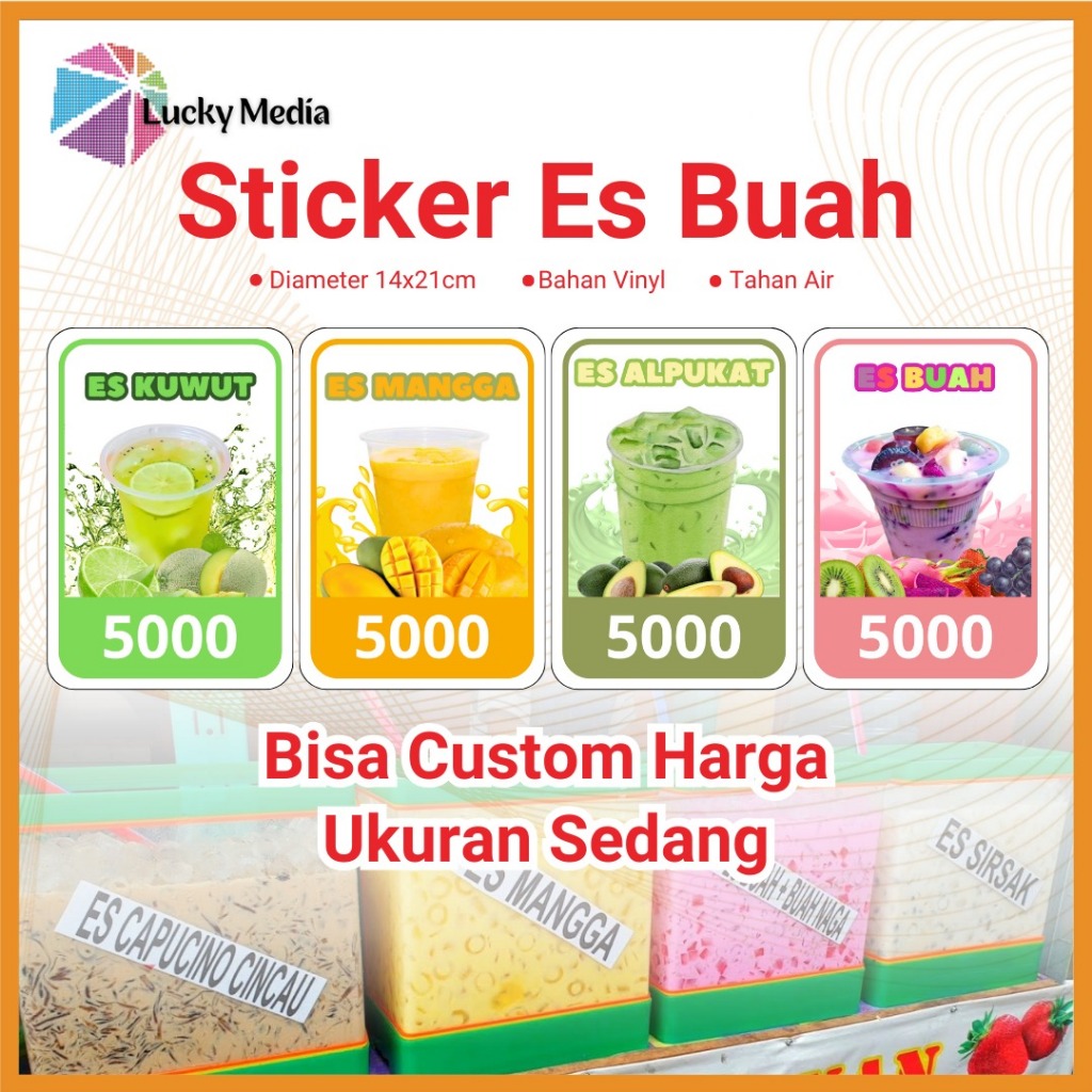 Jual Stiker Es Aquarium 5rb 7rb Sticker Termos Ukuran Sedang Tahan Air ...