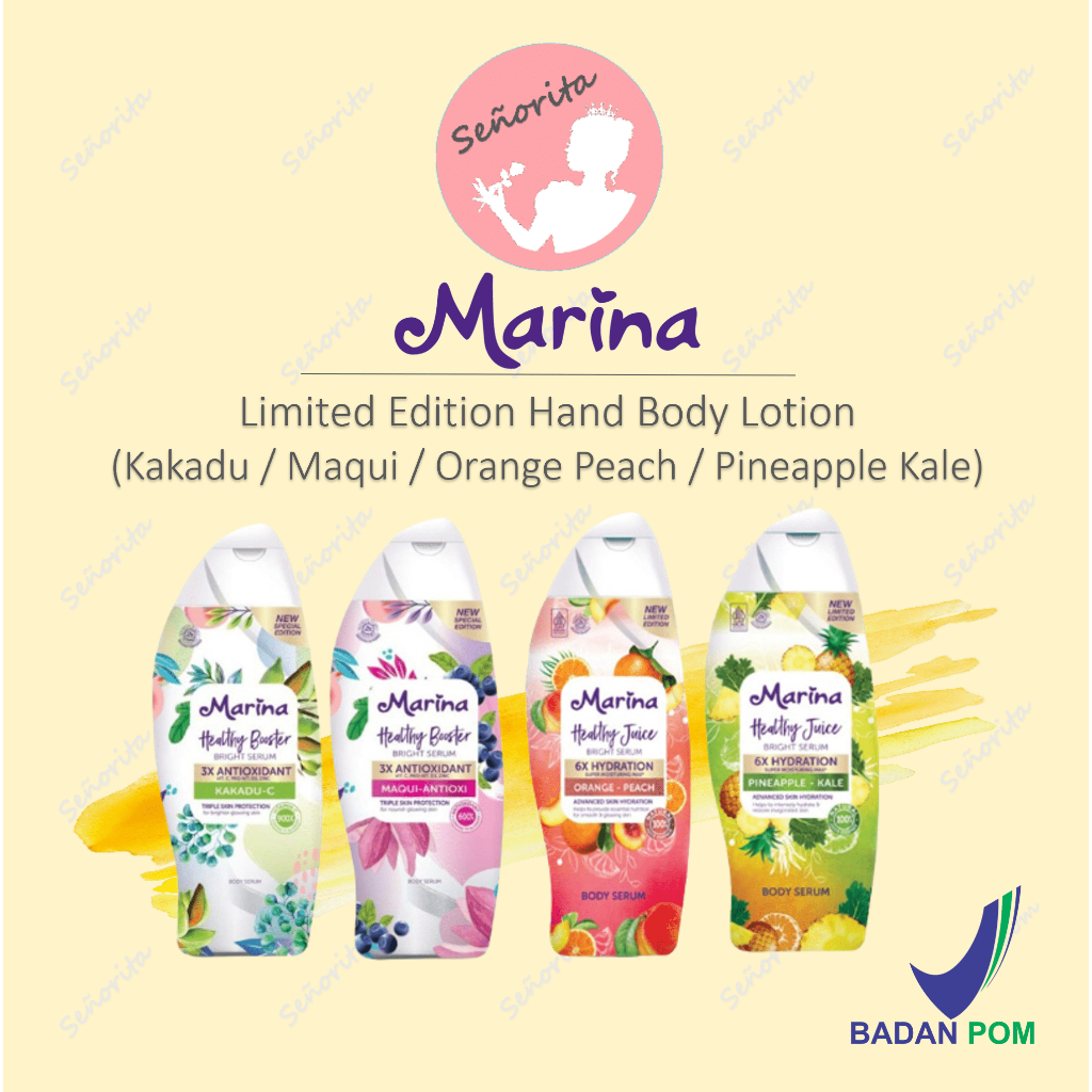 Jual MARINA Hand & Body Lotion Limited Edition Healthy Booster 185ml ...