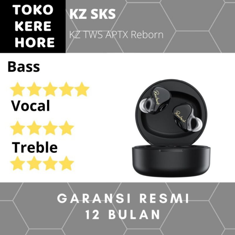 Jual TWS Knowledge Zenith KZ SKS APTX Bluetooth 5.2 with Mic | Shopee Indonesia
