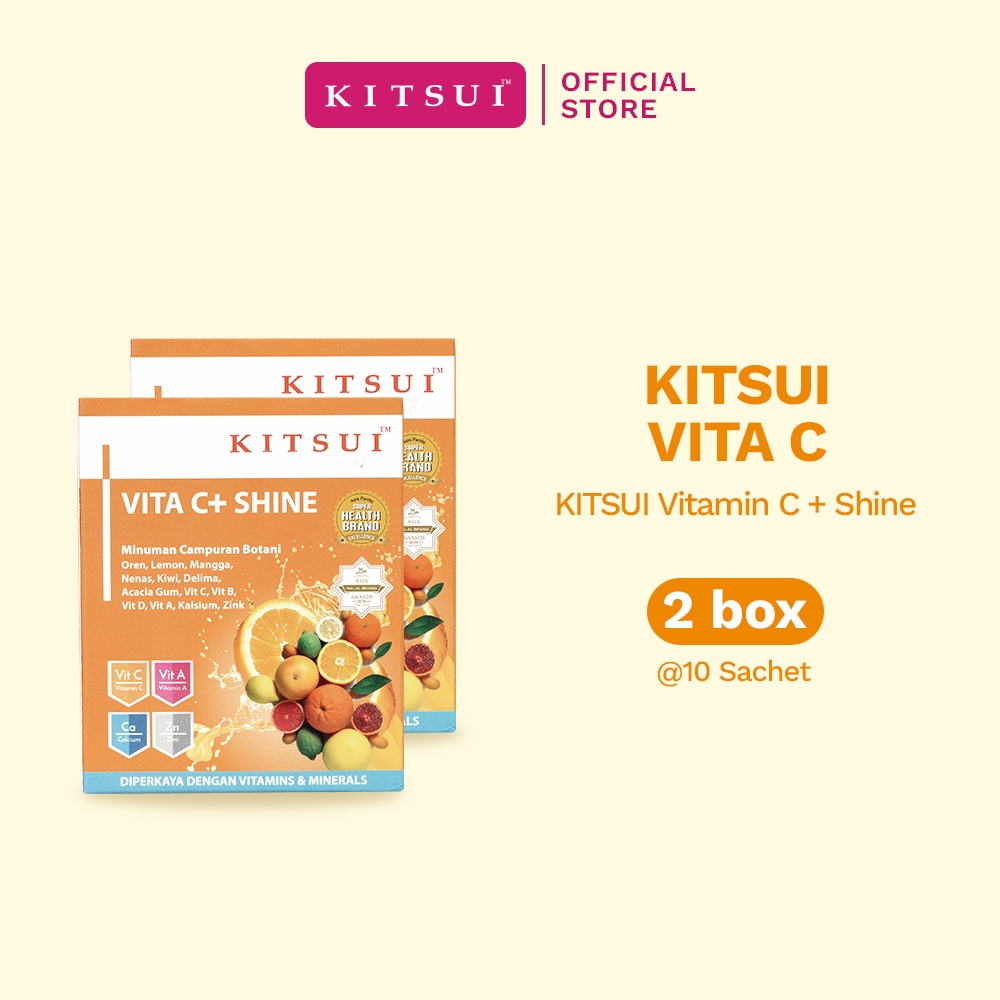 Jual Bundle Isi 2 - KITSUI Vitamin C + Shine ( Kitsui Vita C ) | Shopee ...