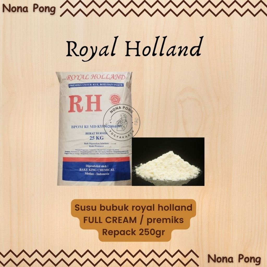 Jual Susu bubuk full cream / Premiks Royal Holland - 250gr | Shopee ...