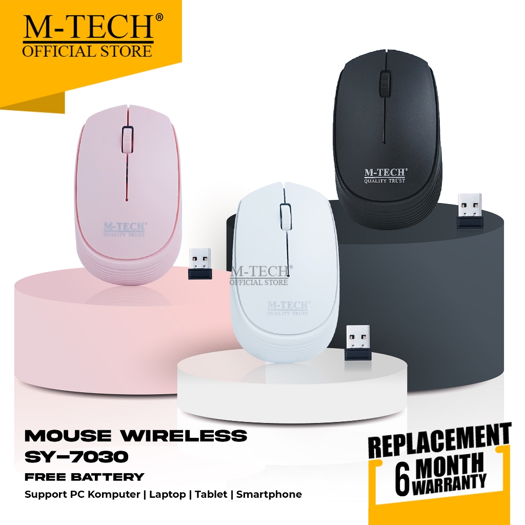 Jual M-Tech Mouse Wireless SY- 7030 Free Battery Mtech Original ...