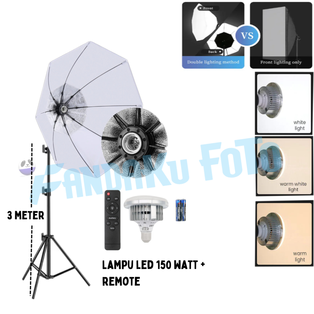 Jual Softbox Photography Lighting Kit 5500K untuk Live Streaming Studio ...