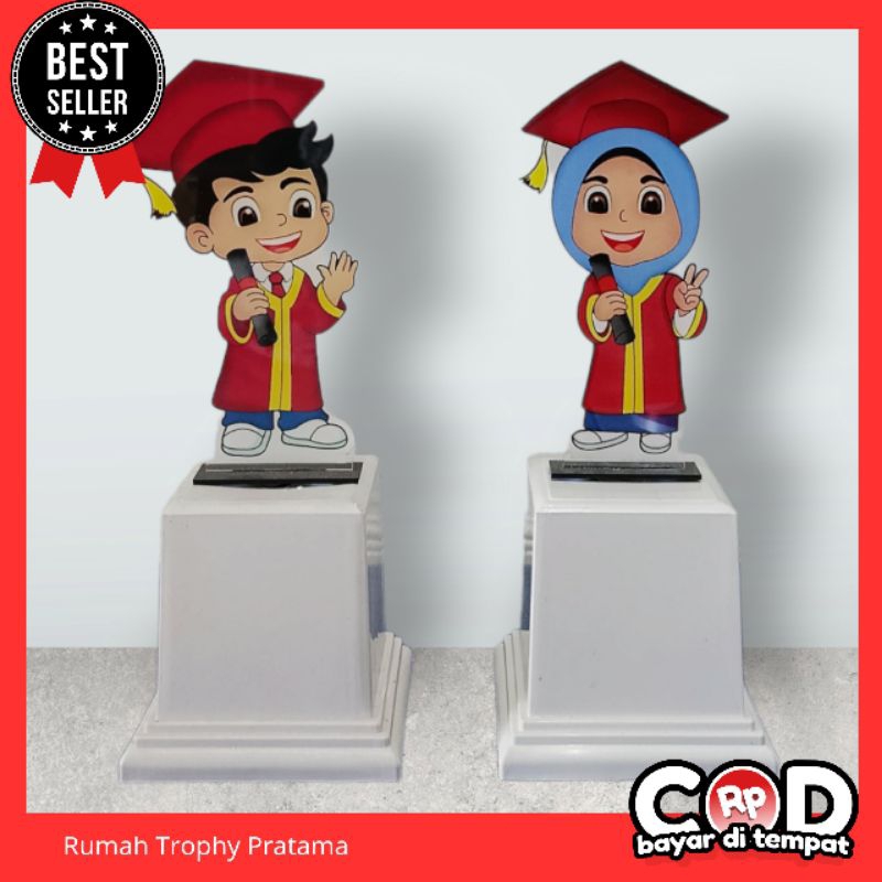 Jual Piala wisuda Akrilik PAUD, TK/SD, SMP Termurah | Shopee Indonesia
