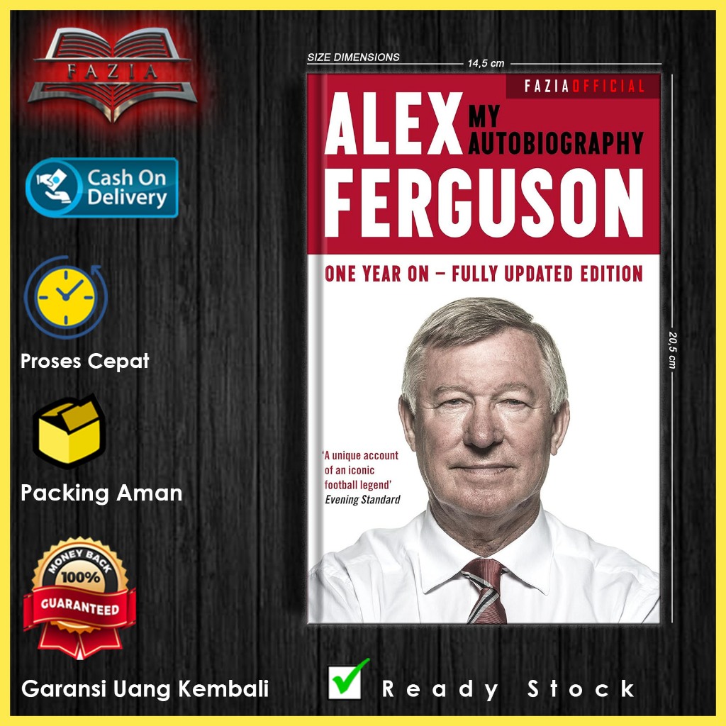 Jual ALEX FERGUSON My Autobiography by Alex Ferguson (English/Indonesia ...