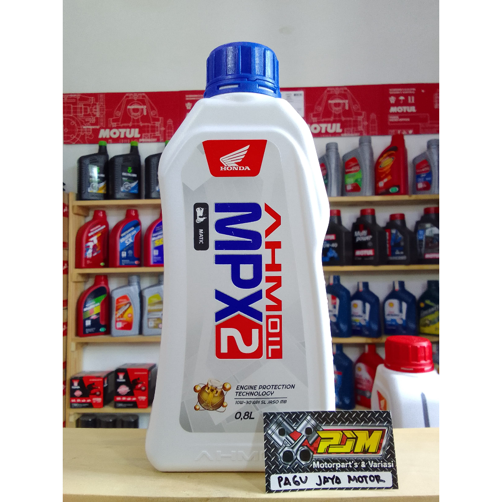 Jual mpx2 matic sae 10w 30 isi 0.65L dan 0.8L oli mesin motor matic ...