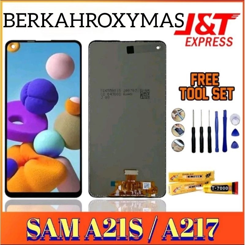 Jual Lcd Touchscreen Samsung Galaxy A21S - A217 Free Tools Lem Fullset Original | Shopee Indonesia