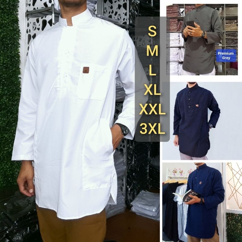 Jual Baju koko pakistan gamis pakistan polos koko kurta | Shopee Indonesia