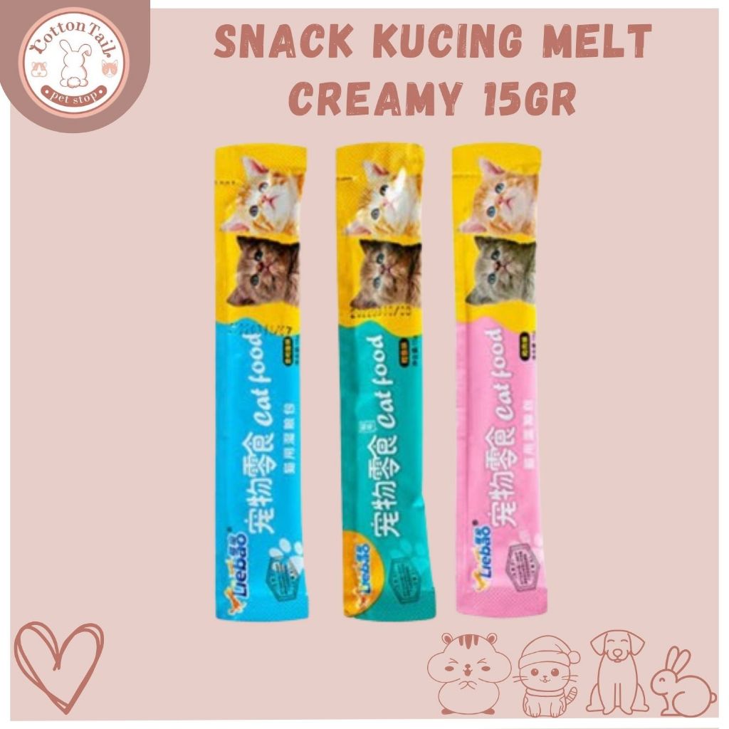 Jual MELT CREAMY Cat Treats Snack Kucing 15gr / LIEBAO Snack Kucing ...