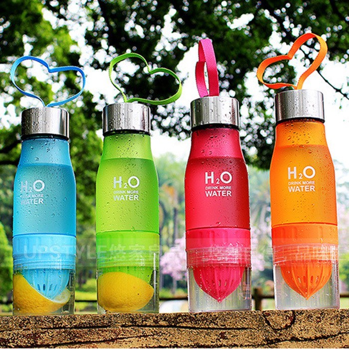 Jual Botol Minum Tritan H2O - Citrus Zinger Infused Water Bottle BENING ...
