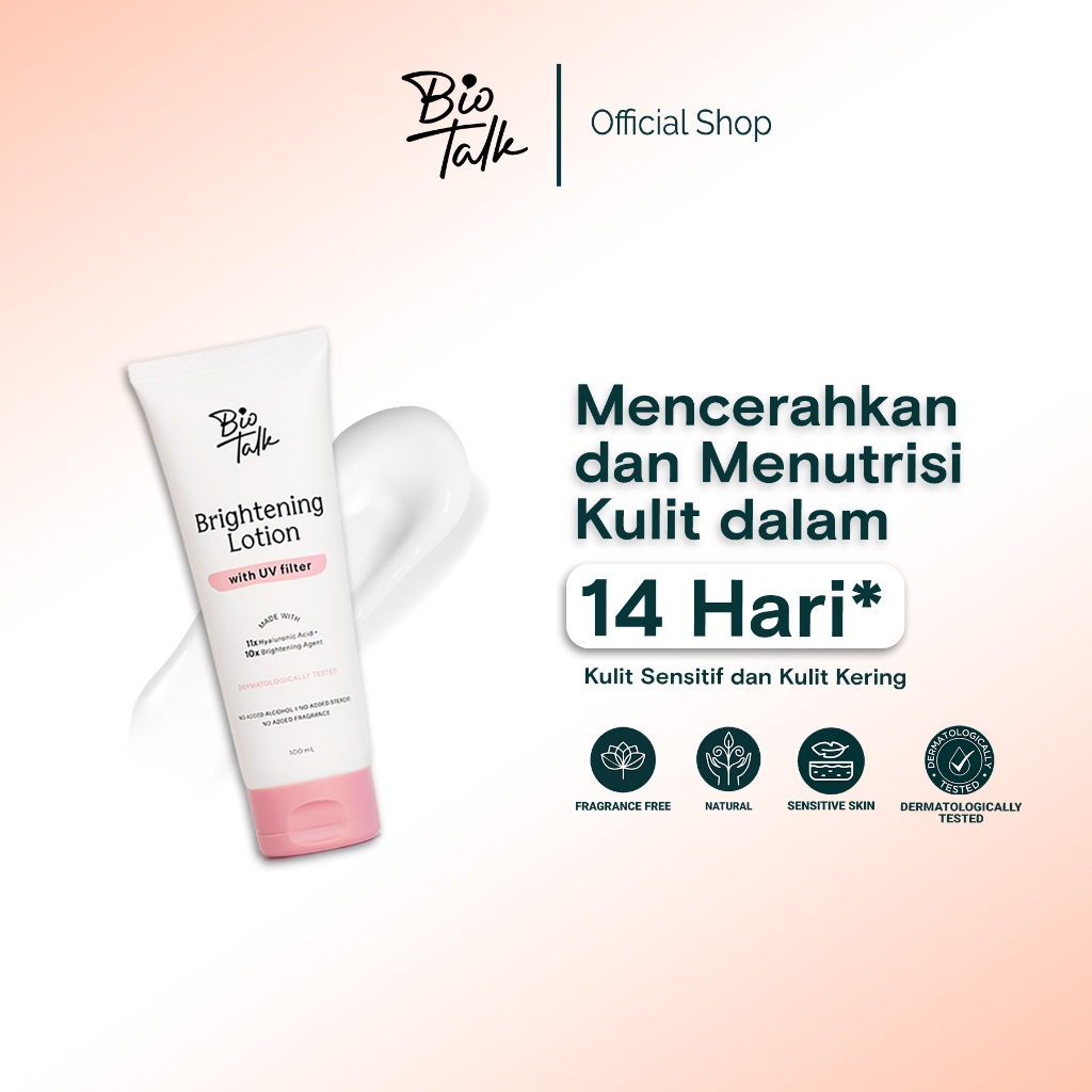 Jual Biotalk Brightening Lotion 11 Hyaluronic Acid | No Added Fragrance ...