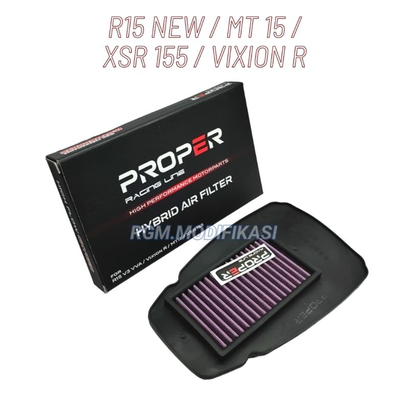 Jual FILTER UDARA PROPER RACING LINE YAMAHA R15 NEW MT15 VIXION R XSR ...