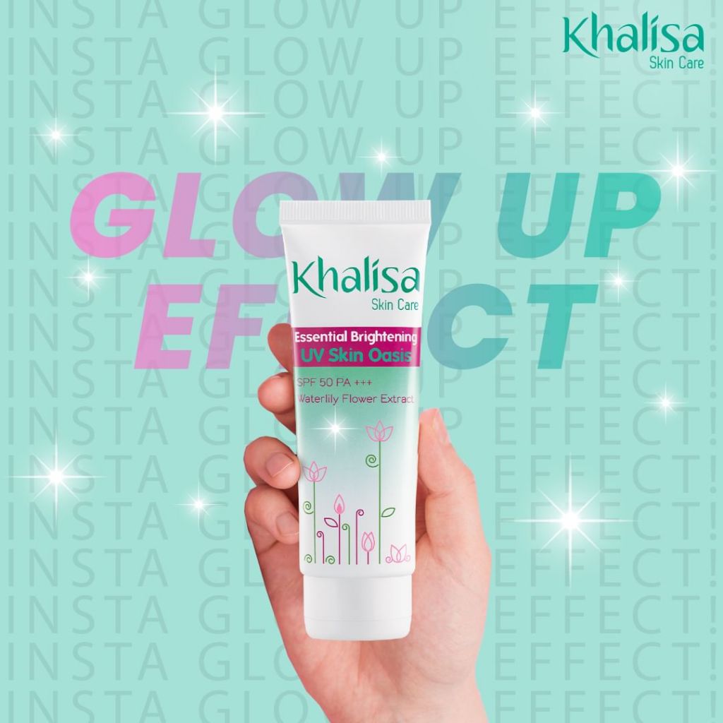 Jual Khalisa Essential Brightening UV Skin Oasis 40gr (HIJAU) | Shopee Indonesia