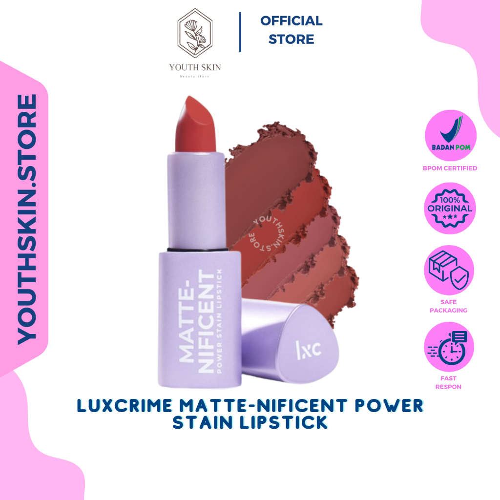 Jual Luxcrime Matte-nificent Power Stain Lipstick | Luxcrime Lipstick ...