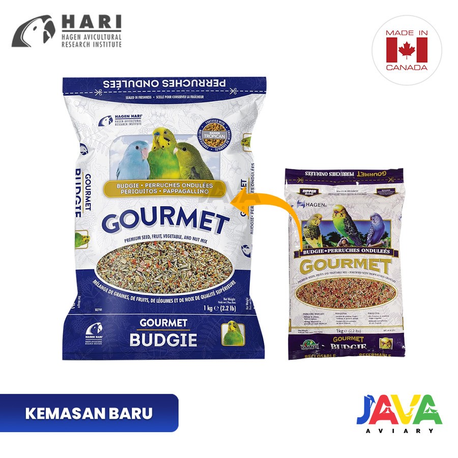 Jual HARI Gourmet Premium Seed Mix For budgies, 1Kg Makanan Burung ...