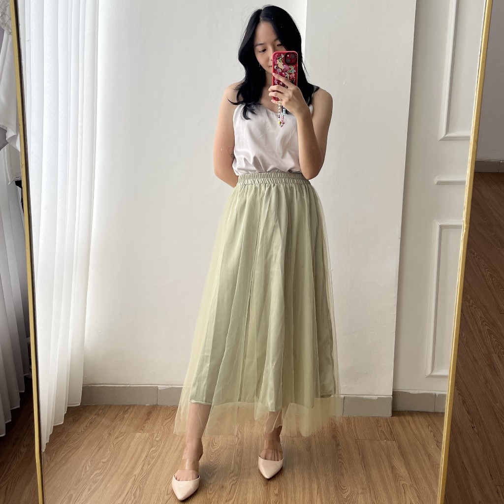 Jual Rhei Collection| Iris Tulle Skirt | Rok Tutu Maxi Skirt Tile Rok ...