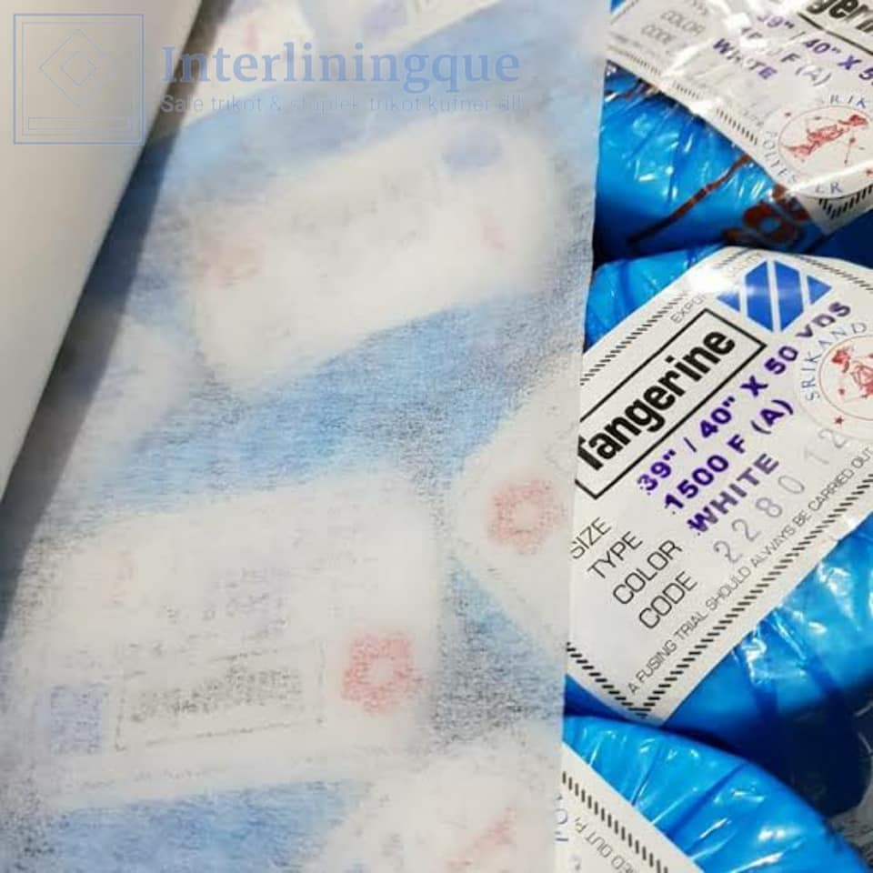 Jual Roll Viselin 1500F Tangerine Vislin Interlining Kain Keras Fislin ...
