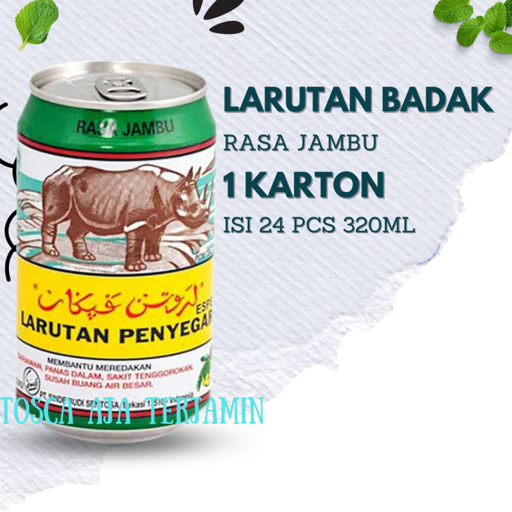 Jual Larutan Penyegar | Larutan Penyegar Cap Badak Kaleng 1 Dus Isi 24 Pcs | Shopee Indonesia