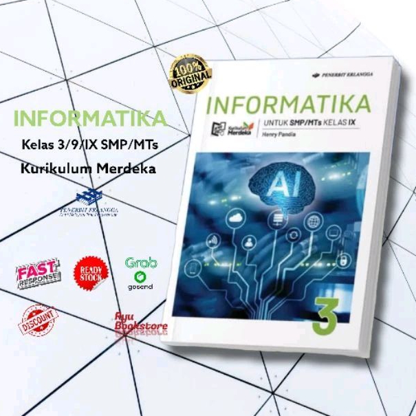 Jual Original Buku Informatika SMP/MTs 7 8 9 Kur.Merdeka - Erlangga | Shopee Indonesia