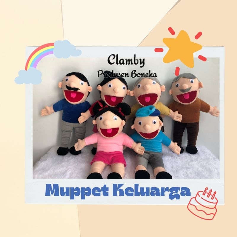 Jual Boneka Muppet Karakter Keluarga | Boneka Dongeng Ventriloquist ...