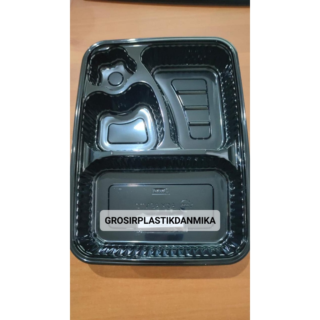 Jual [ 1 PACK ] MIKA BENTO SEKAT 4 MOTIF / MIKA BOX BENTO MOTIF ISI 50 ...