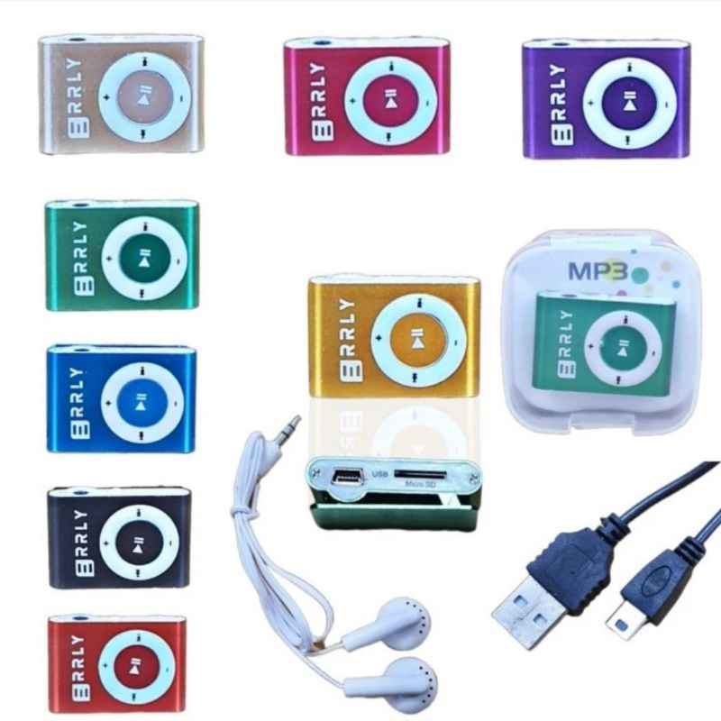 Jual MP3 Music Player Mini Jepit Plastik Slot Memory Card mp3 player ...