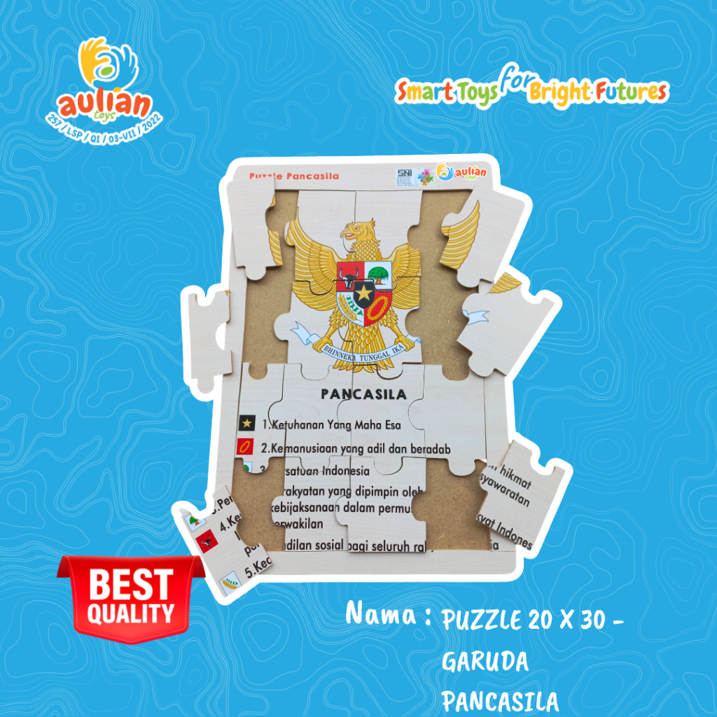Jual PUZZLE 20 X 30 GARUDA PANCASILA - MAINAN KAYU/ MAINAN EDUKASI ...