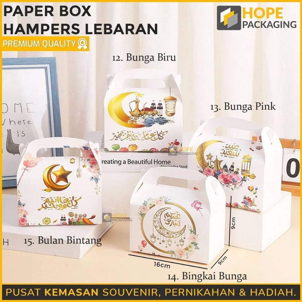 Jual Paper Box Packaging Kotak Kue Lebaran / Kotak Hampers Lebaran ...