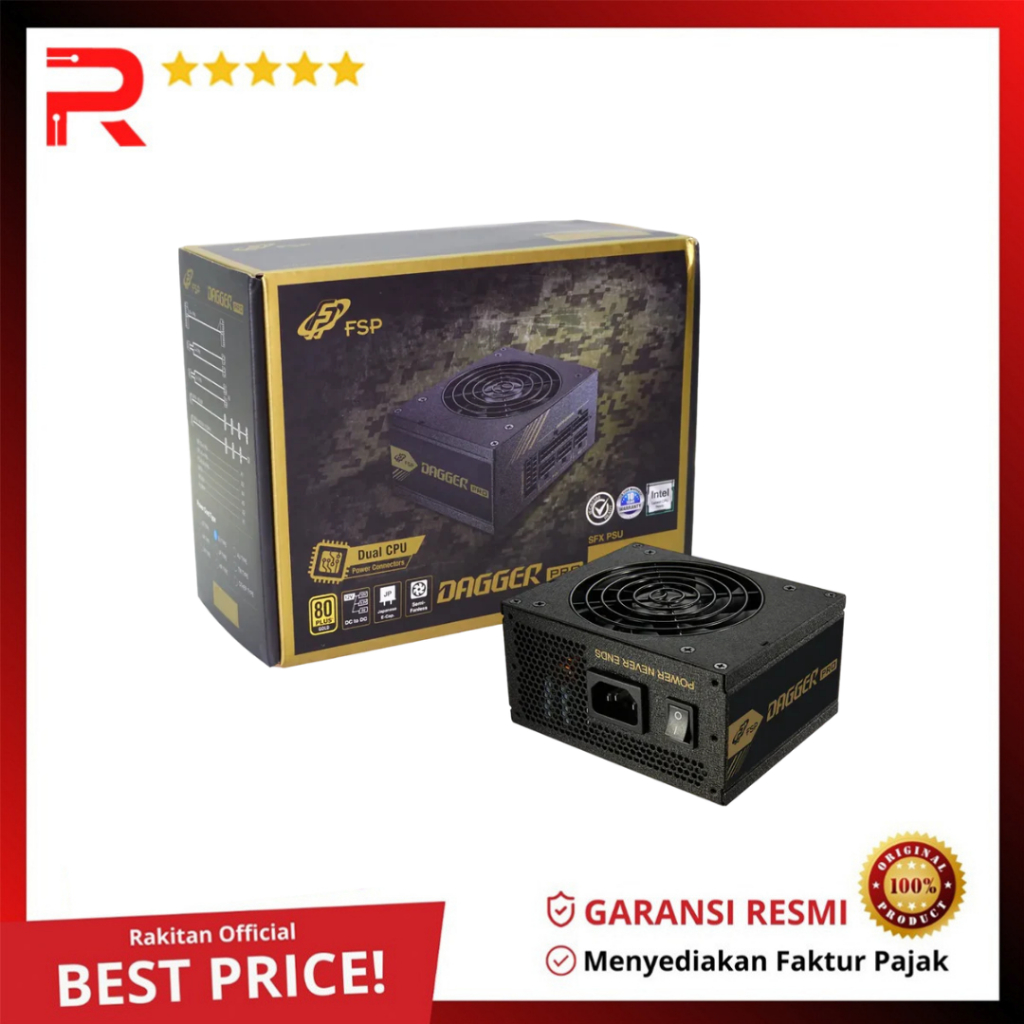 Jual PSU FSP SFX 650W Dagger Pro 80+ Gold Modullar 650Watt Small PSU ...