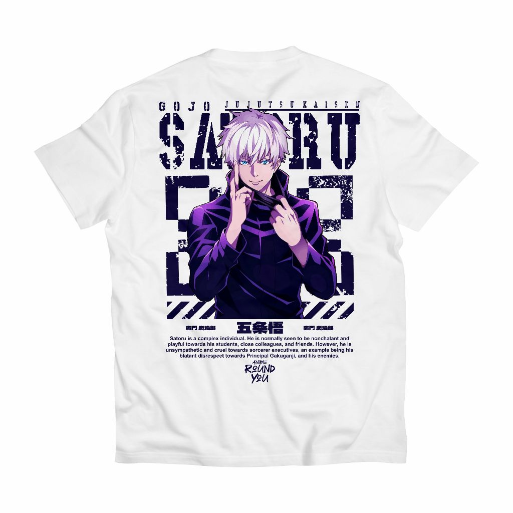 Jual Kaos Gojo Satoru Jujutsu Kaisen 0040 Baju Anime Jepang T-Shirt ...