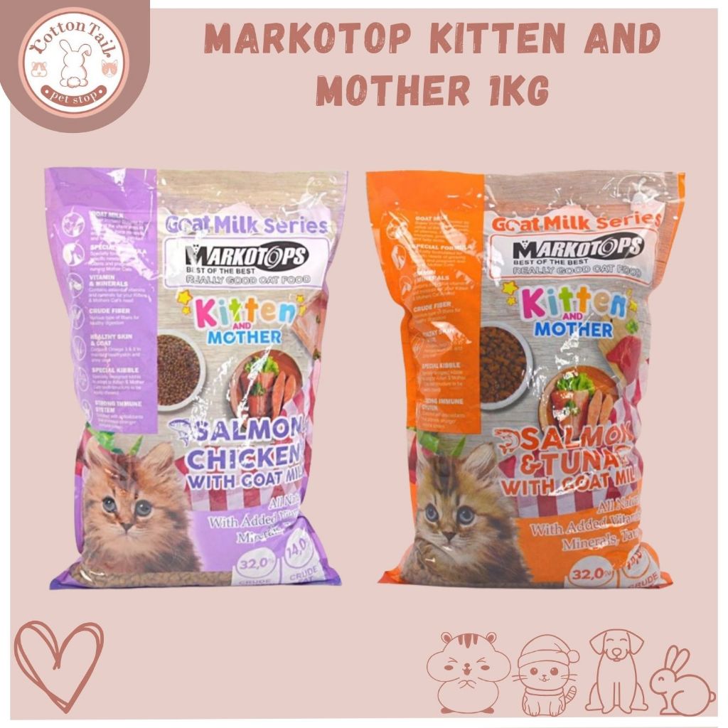 Jual Markotops KITTEN & MOTHER Dry Food 800gr & 1kg / Makanan Kering ...