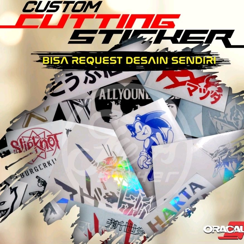 Jual CUSTOM STIKER CUTTING | CUSTOM CUTTING STICKER | BISA REQUEST ...