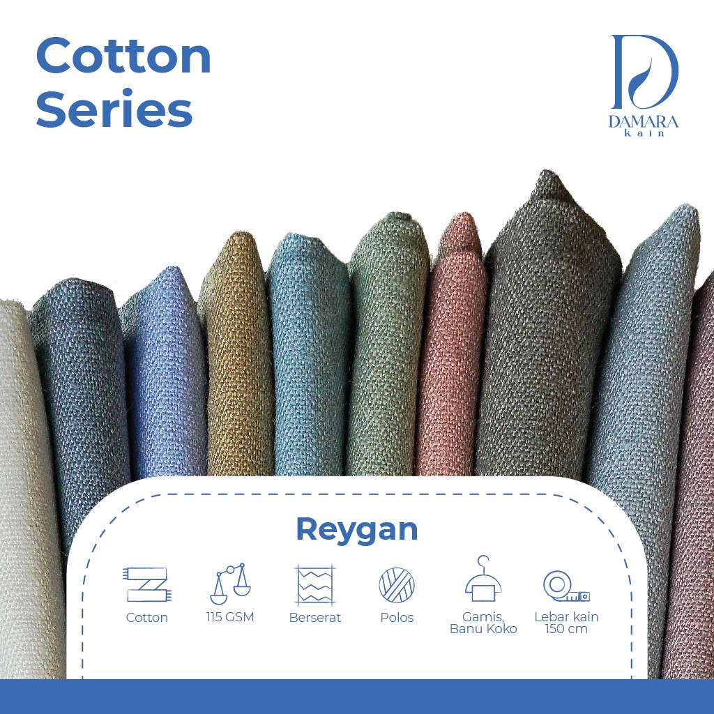 Jual Damara Bahan Kain Poly Katun Reygan | Shopee Indonesia