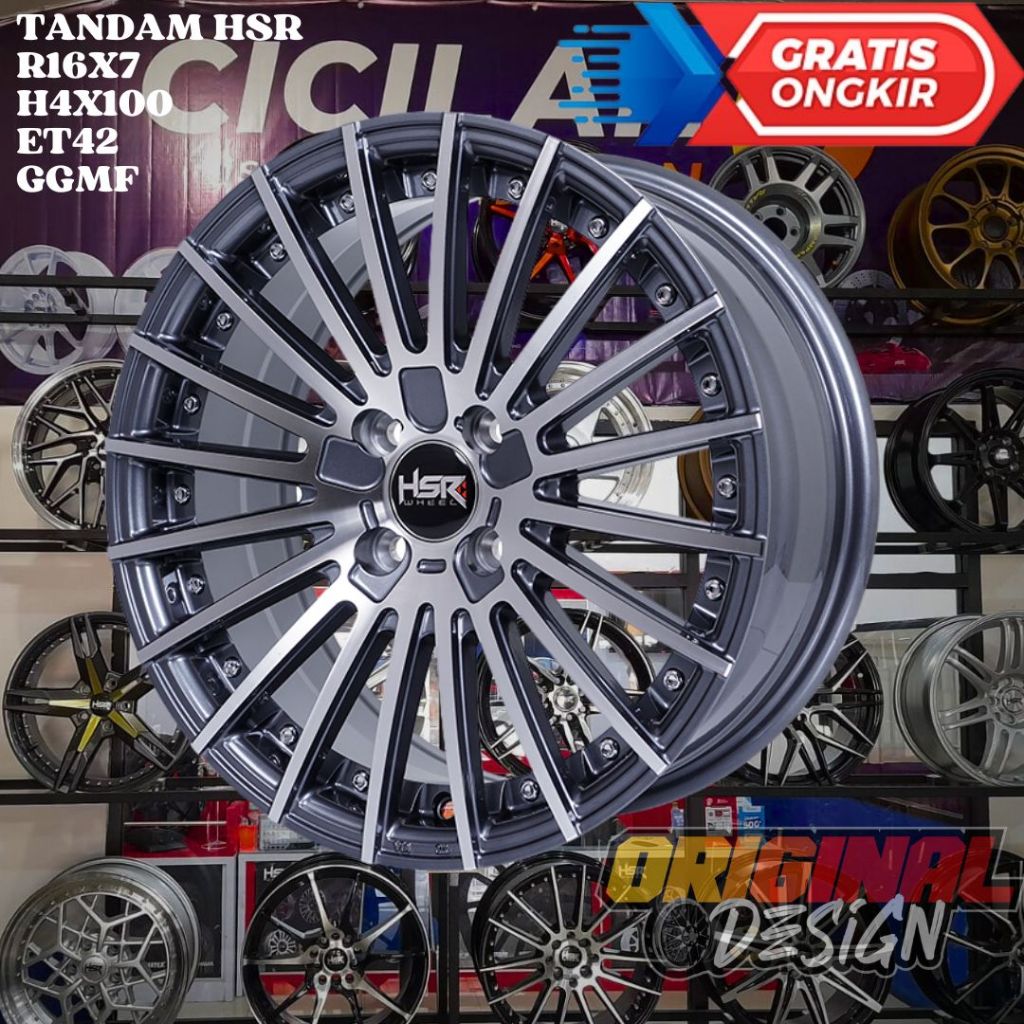 Jual Velg Mobil Ring 16 Murah HSR TANDAM R16 Etios , Sirion , Rocky ...