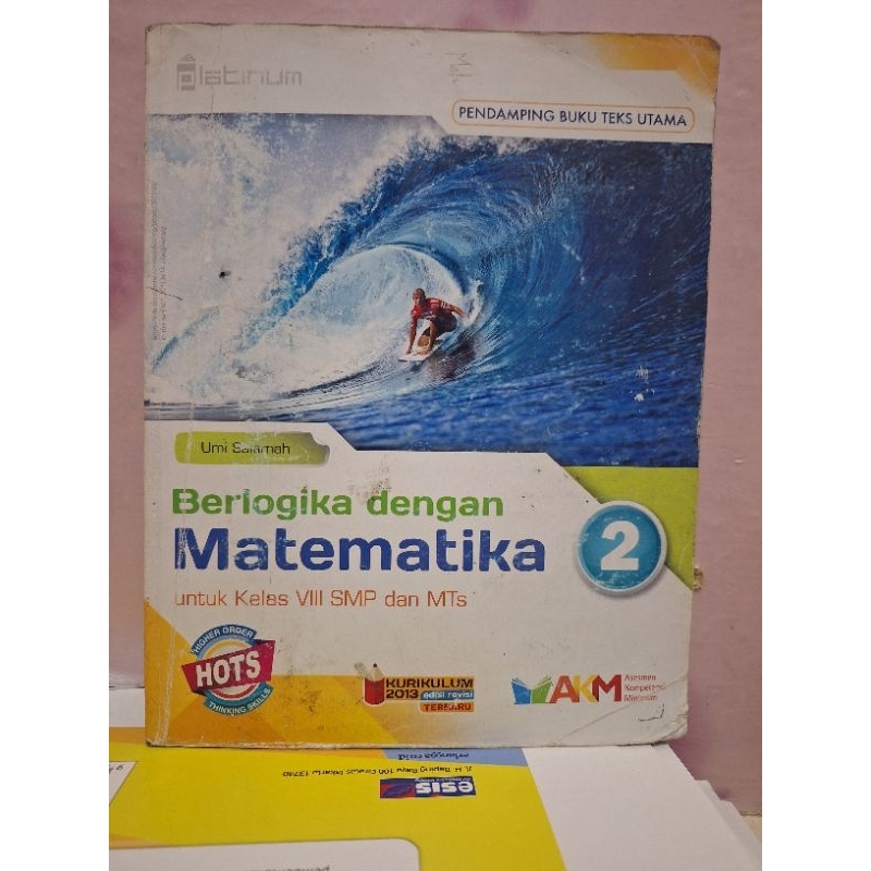 Jual buku matematika/berlogika dengan matematika kelas 8/VIII/2 smp/mats platinum hots akm ...