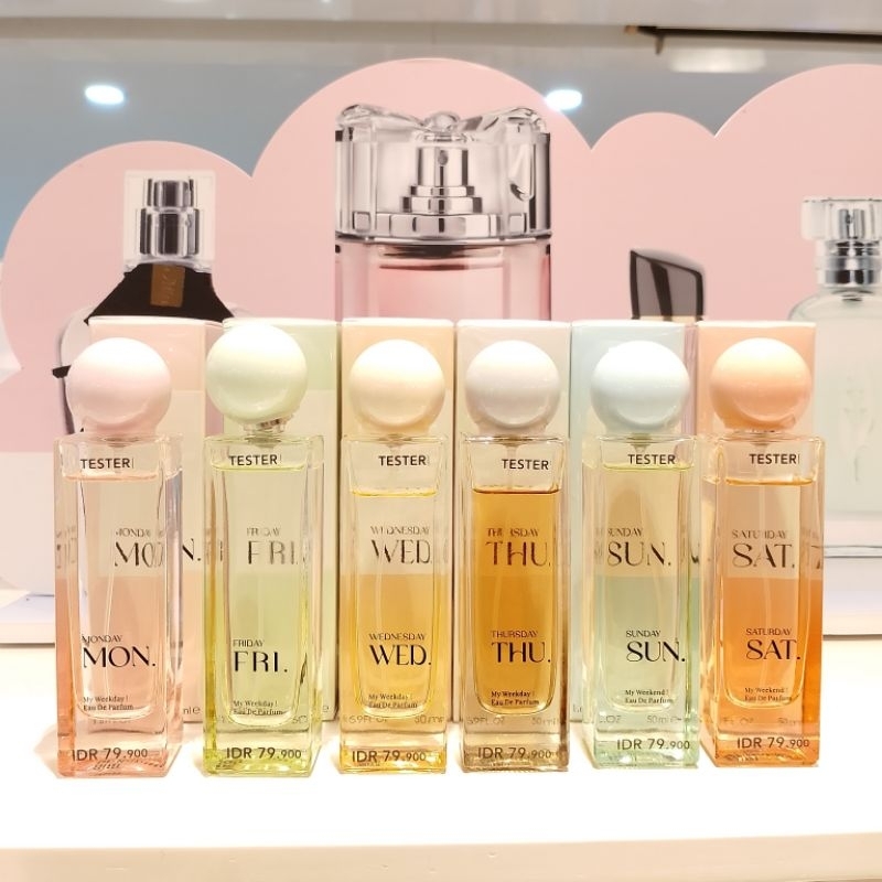 Jual Miniso My Weekday Perfume/Parfum Miniso 50 ML | Shopee Indonesia