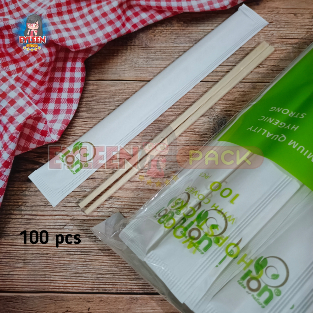 Jual Sumpit Kayu Genroku Isi 100 pcs Cover Kertas Steril Higiens ...