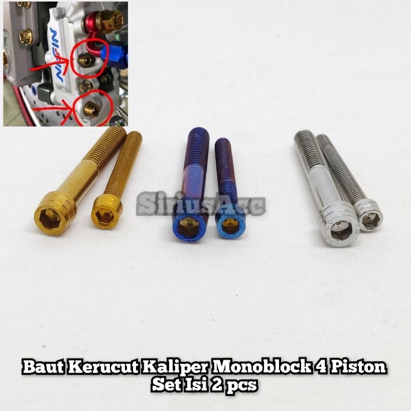 Jual Baut Kaliper Monoblock 4 Piston Baut Kerucut Kaliper 4 Piston ...