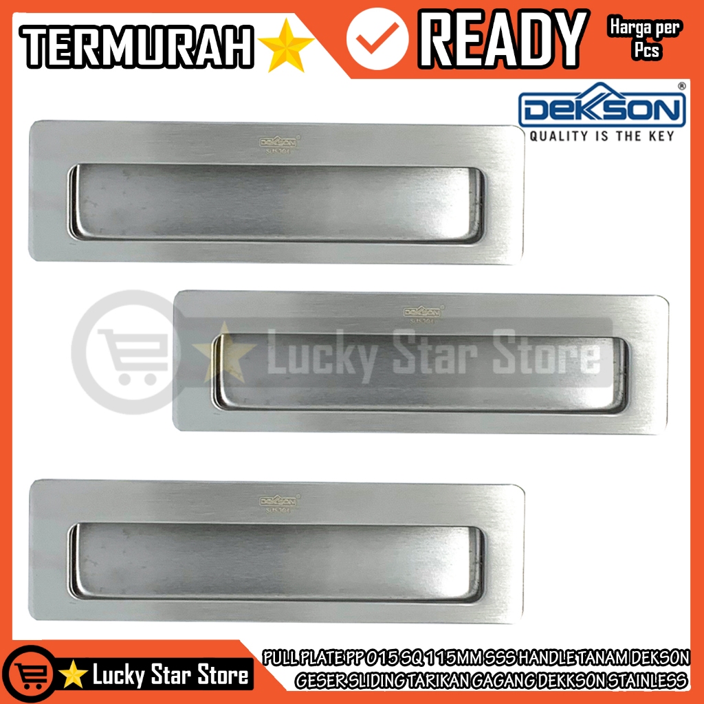 Jual PULL PLATE DEKKSON PP 015 SQ 115MM SSS HANDLE TANAM DEKSON TARIKAN ...