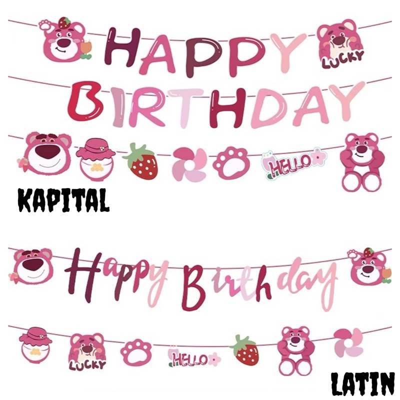 Jual BANNER HAPPY BIRTHDAY LOTSO | Shopee Indonesia