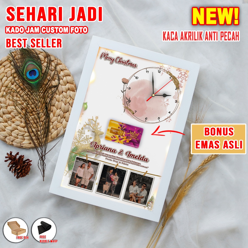 Jual JAM DINDING CUSTOM UNIK KADO PERNIKAHAN KADO WEDDING ULANG TAHUN ...