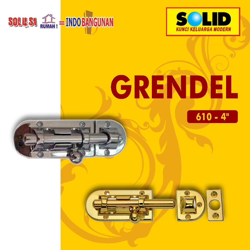Jual SOLID - GRENDEL 610/ GRENDEL PINTU/ GRENDEL | Shopee Indonesia