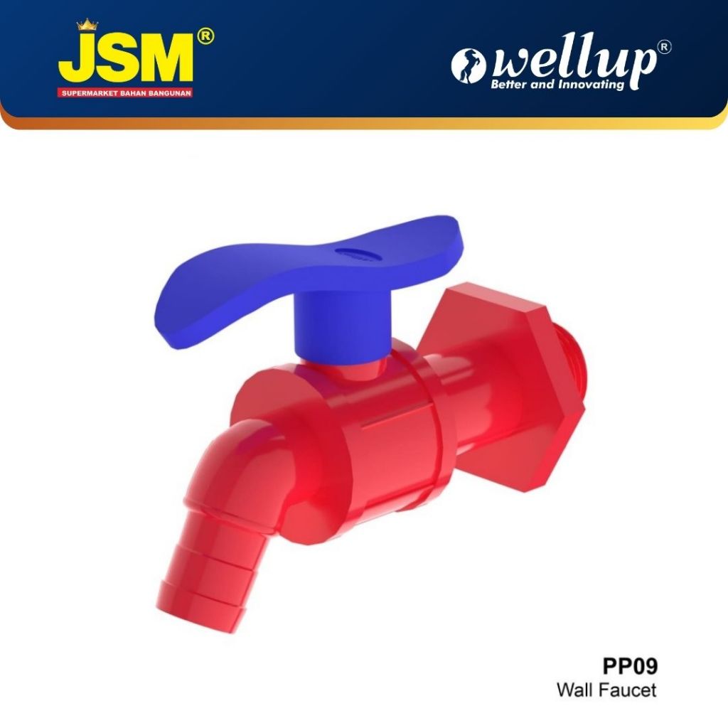 Jual Wellup Keran / Kran Taman PVC PP09 1/2 Inch - JSM Supermarket ...