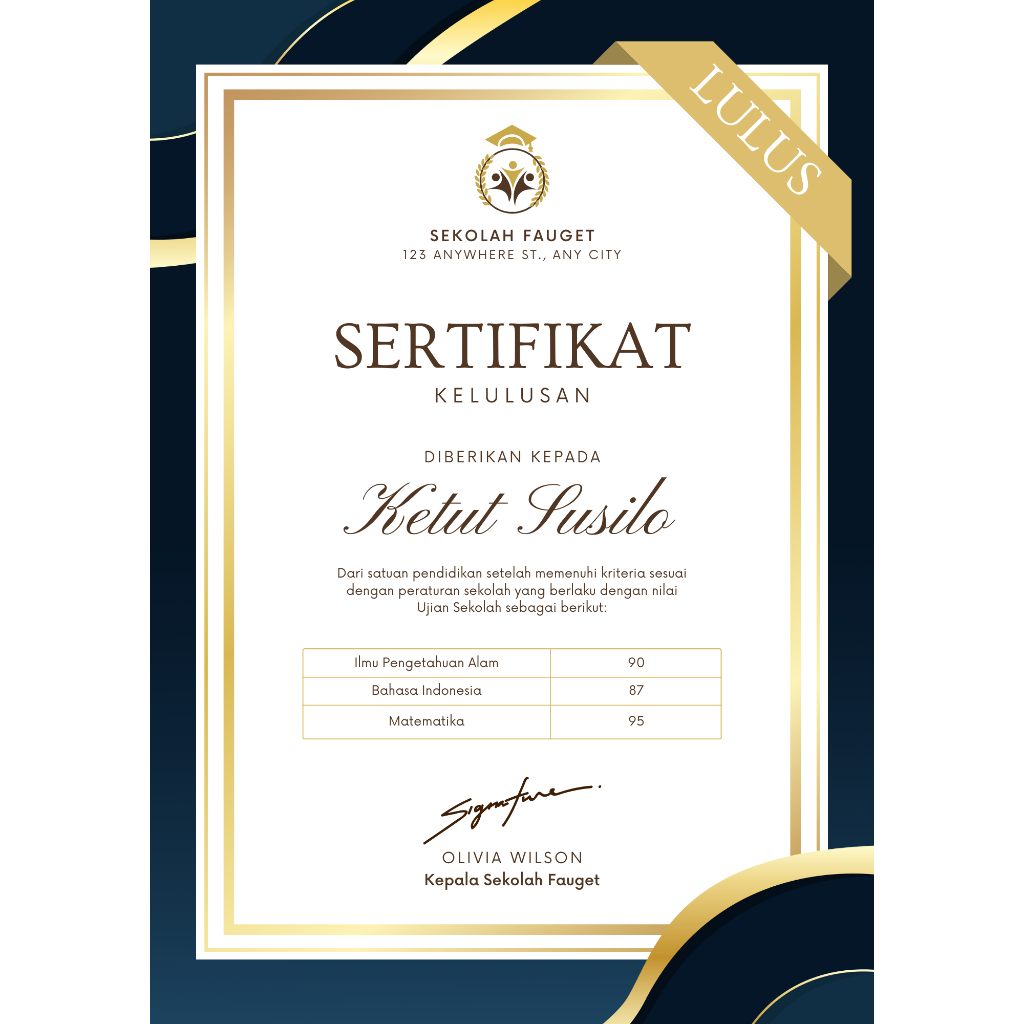 Jual Jasa desain s3rtipik4t piagam penghargaan, piagam kegiatan ...