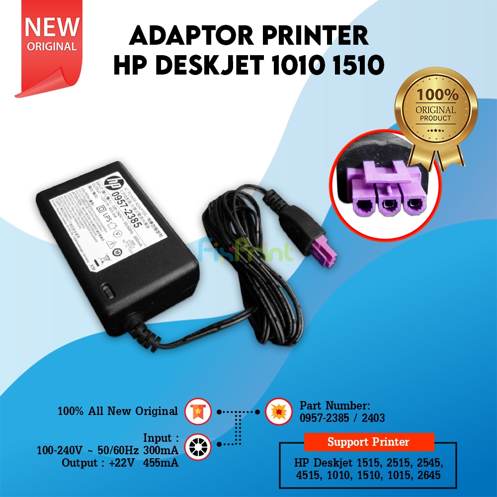 Jual Adaptor Printer HP Deskjet 1010 1510 1015 1515 1518 2545 2645 2515 ...